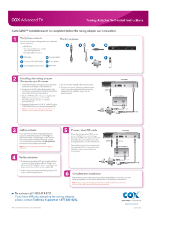 COX Cisco Tuning Adapter User guide | Manualzz