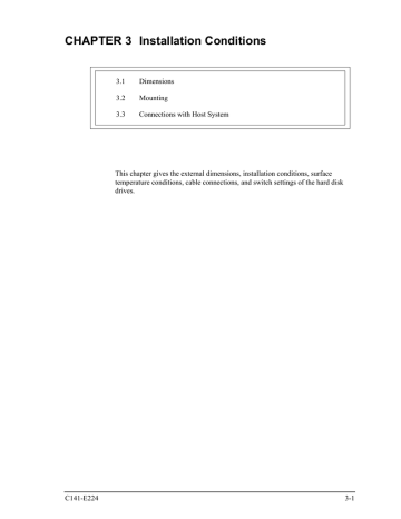FUJITSU Hard Disk Drive Installation Manual | Manualzz