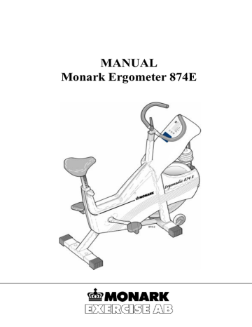 Monark Ergometer 874E Manual | Manualzz