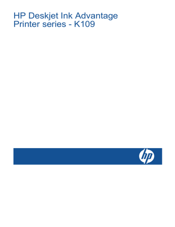 HP Deskjet Ink Advantage Printer series - K109 User guide | Manualzz