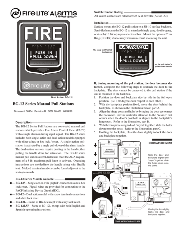 Fire-Lite BG-12 Series Installation and Operation Manual | Manualzz
