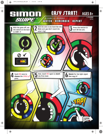 Hasbro Simon Swipe Instructions | Manualzz