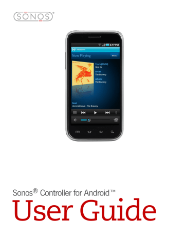 Sonos Controller for Android User Guide | Manualzz