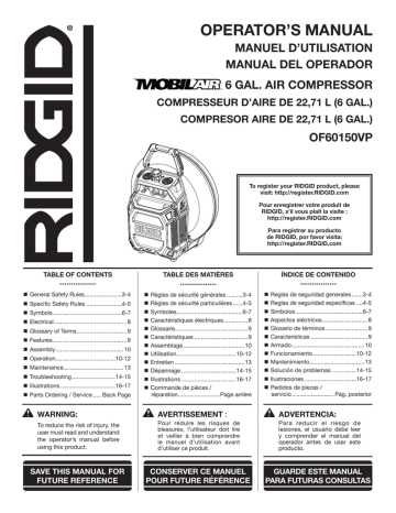 operator`s manual | Manualzz