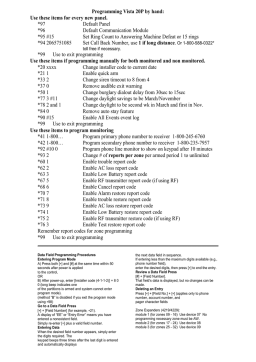 Vista 20p Programming Manual Pdf