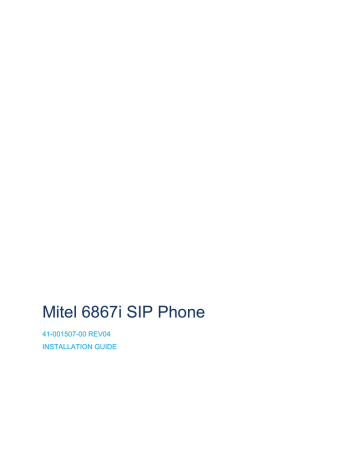Mitel 6867 Installation guide | Manualzz