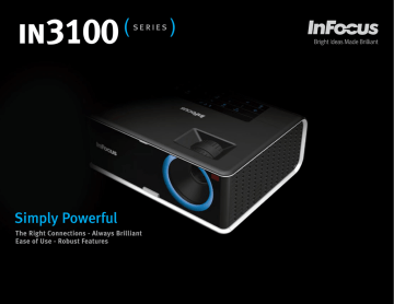 InFocus IN3114 Projector Product sheet | Manualzz
