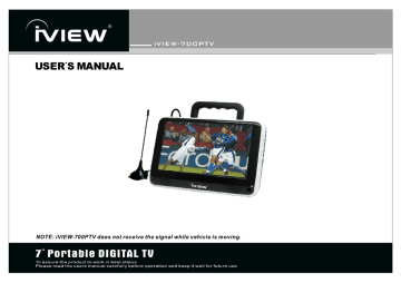 iVIEW-700PTV User's Manual | Manualzz
