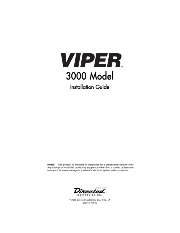 Viper SmartStart 5000 Series Installation manual | Manualzz