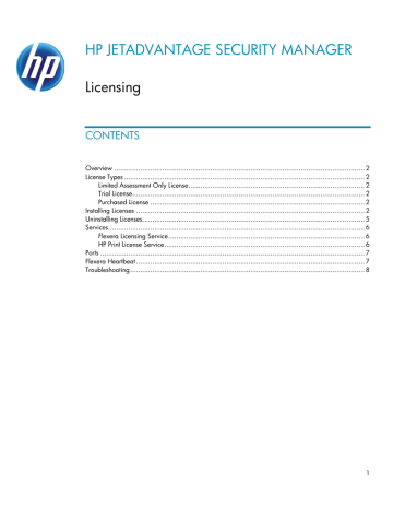 HP JetAdvantage Security Manager User Manual | Manualzz