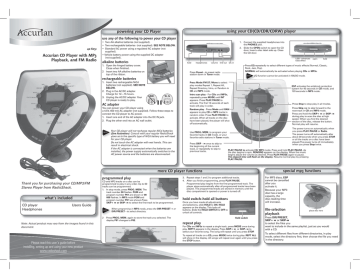 Accurian 42-6051 User manual | Manualzz