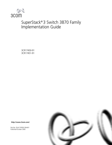 3Com SuperStack 3 Switch 3870 Family Implementation Guide | Manualzz