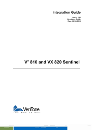 VeriFone VX 820 - User manual, Implementation Guide, Manual