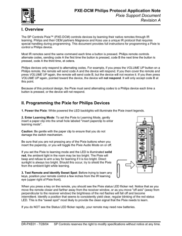 IR receiver PXE-DCM Application Note | Manualzz