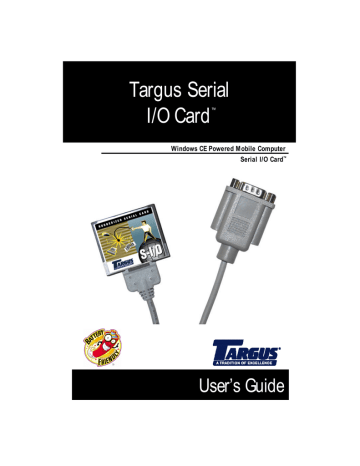 Targus Serial I/O Card User Guide | Manualzz