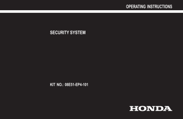 Honda 08E51-EP4-101 Operating instructions | Manualzz