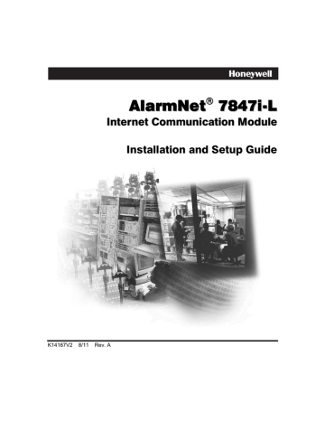 Internet Communication Module AlarmNet 7847i-L Installation and Setup ...