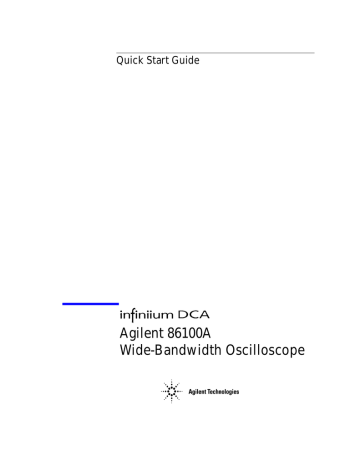 Keysight 86100A Installation Guide | Manualzz