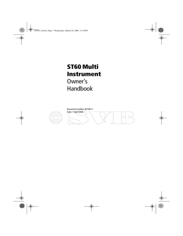 Raymarine ST60 Multi Owner's Handbook | Manualzz