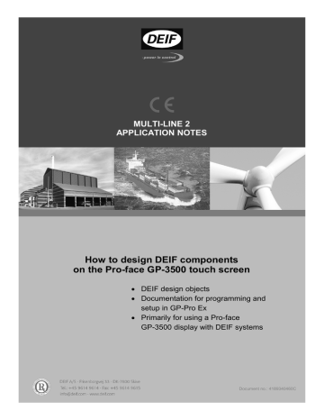 DEIF component GP-3500, AGC 200, AGC, PPM Application Notes | Manualzz