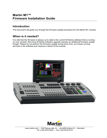 Martin M1 Installation Instructions | Manualzz