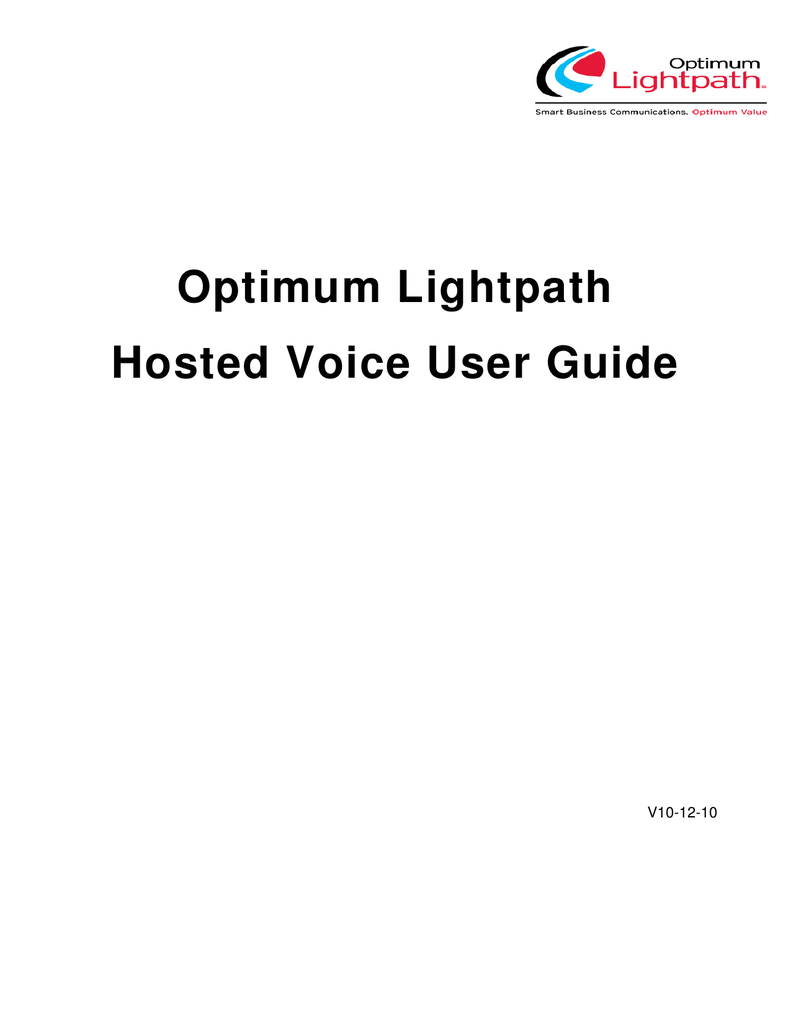 Optimum Lightpath Hosted Voice User Guide | Manualzz