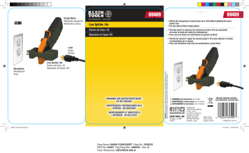 KLEIN TOOLS 69409 Line Splitter 10x Instruction | Manualzz