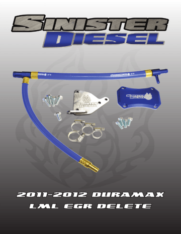 EGR Delete Kit LML Duramax User Manual | Manualzz