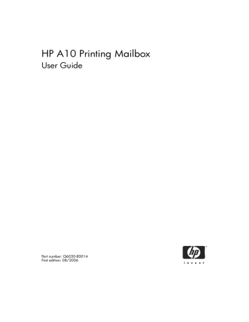 HP Printing Mailbox A10 User Guide | Manualzz