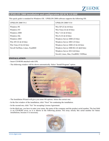 UPSILON 2000 V4.1, UPSILON 2000 V5.0 Quick Guide | Manualzz