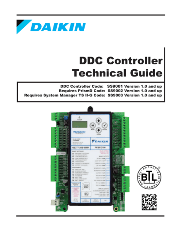 DAIKIN PCBCG100 DDC Controller Technical Guide | Manualzz