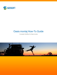 Geosoft Oasis montaj - Manual, How To Guide