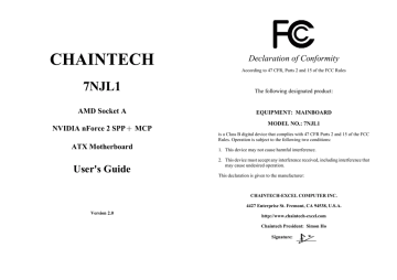 CHAINTECH 7NJL1 User manual | Manualzz