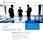 CCH ProSystem fx Fixed Assets User Guide | Manualzz