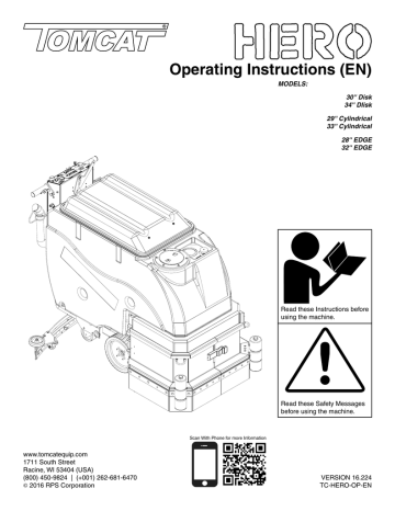 Tomcat CARBON 24'' EDGE Operating Instructions Manual | Manualzz
