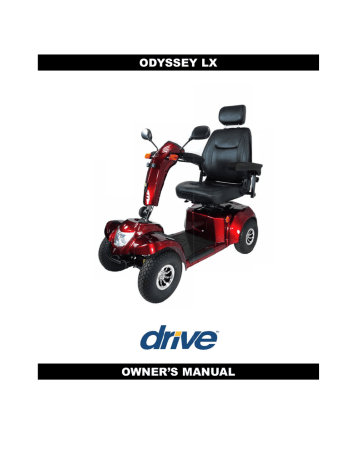 Odyssey LX mobility scooter owner's manual | Manualzz
