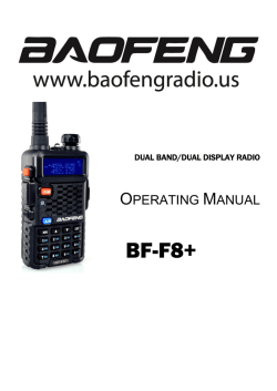 Baofeng UV-82 - Operating instructions, Specification, User guide, User ...