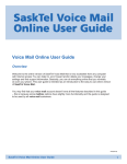 SaskTel Voice Mail Online User Guide | AI Chat & PDF Download | Manualzz