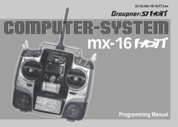GRAUPNER MX-12 HOTT Programming Manual | Manualzz