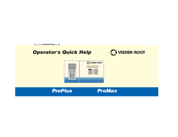 Veeder-Root ProPlus and ProMax Installation Guide | Manualzz