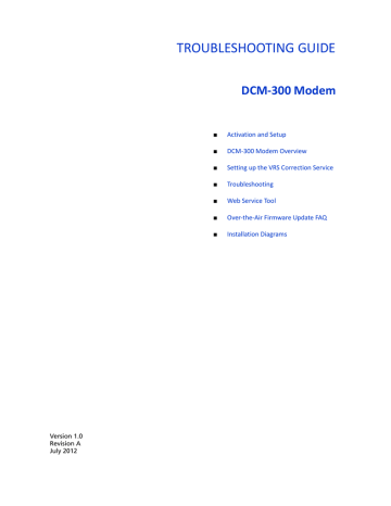 Trimble DCM-300 Modem Troubleshooting Guide | Manualzz