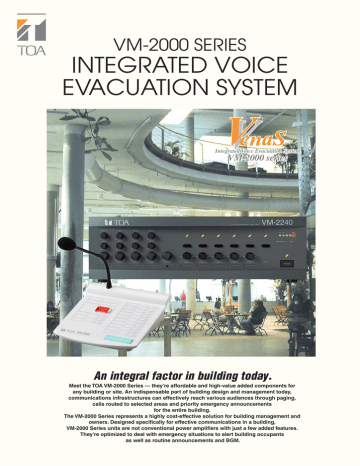 TOA VM-2240 UK Brochure | Manualzz