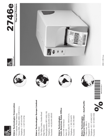 Zebra 2746e Quick Start Guide | Manualzz