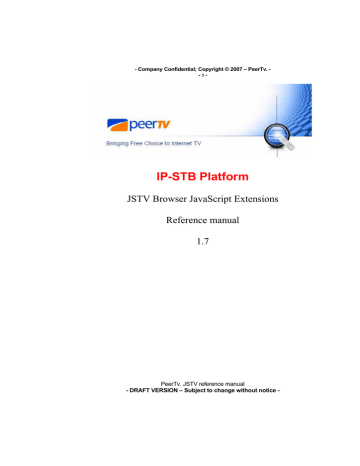 IP-STB Platform reference manual | Manualzz