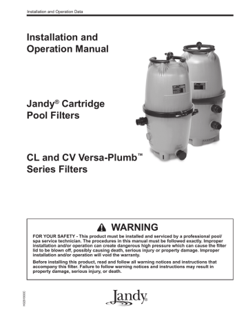 Jandy Versa-Plumb CL 460 Installation and Operation Manual | Manualzz