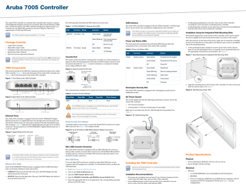 Aruba 7005 Controller Installation Guide | Manualzz