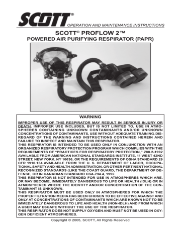 SCOTT 2 Operation And Maintenance Instructions | Manualzz