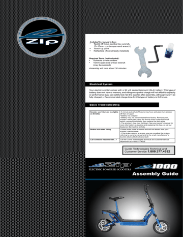 Zip 1000 Assembly Guide | Manualzz