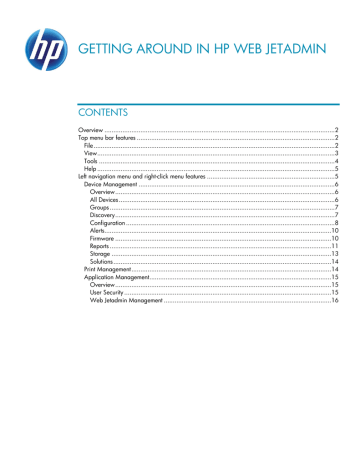 HP Web Jetadmin User Guide | Manualzz
