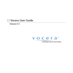 Vocera badge User Guide | Manualzz